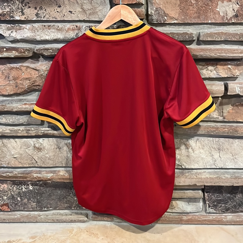 Harry Potter Hogwarts V-Neck Jersey Mesh Short Sleeve… - Gem